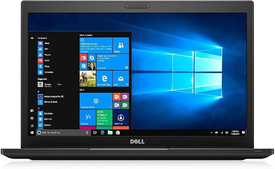 Dell Latitude 7480 Laptop, Intel Core i7-7th Gen CPU, 8GB DDR4 RAM, 256GB SSD – Black – REAL ...